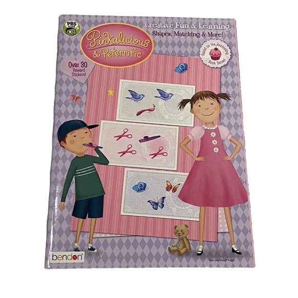 Other | Pbs Pinkalicious Peterrific Shapes Matching Activity Book ...
